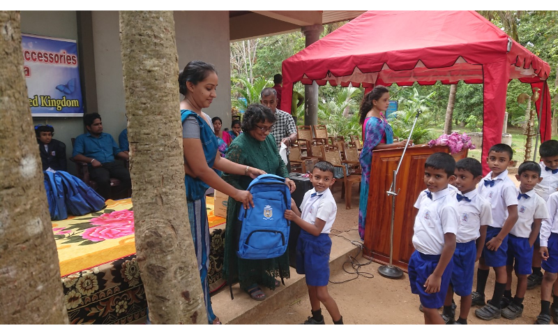 School children donation programme in Ehetuwewa, Kurunegala District ...