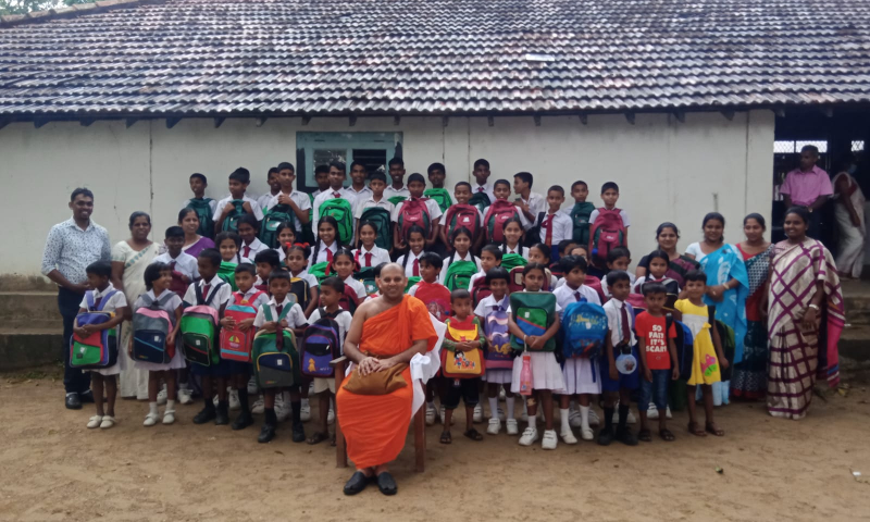 School children donation programme, Mulatiyana, Matara District | The ...